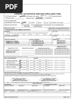 LinkBiz Portal Merchant Enrollment Form | PDF | Signature | Computing