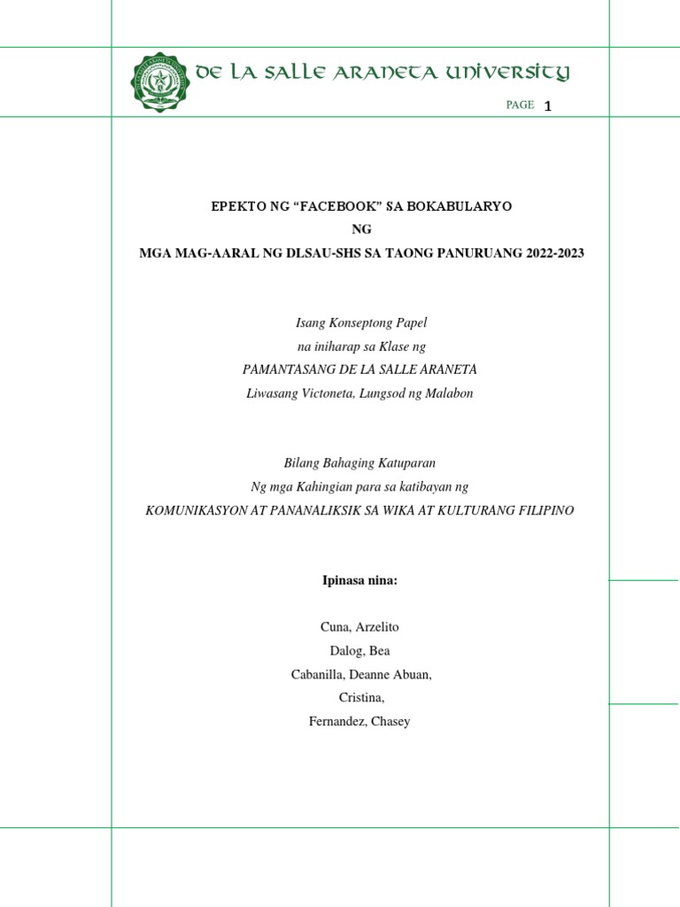 Pangkat 4 - Konseptong Papel | PDF