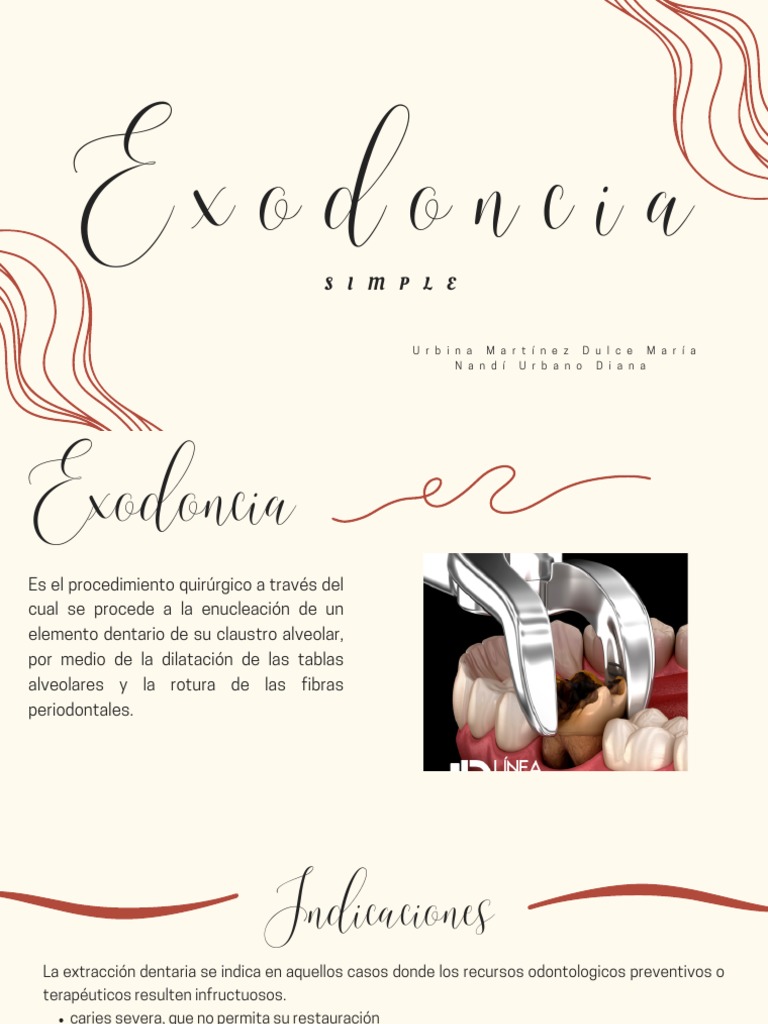 Exodoncia | PDF | Especialidades Medicas | Medicina CLINICA
