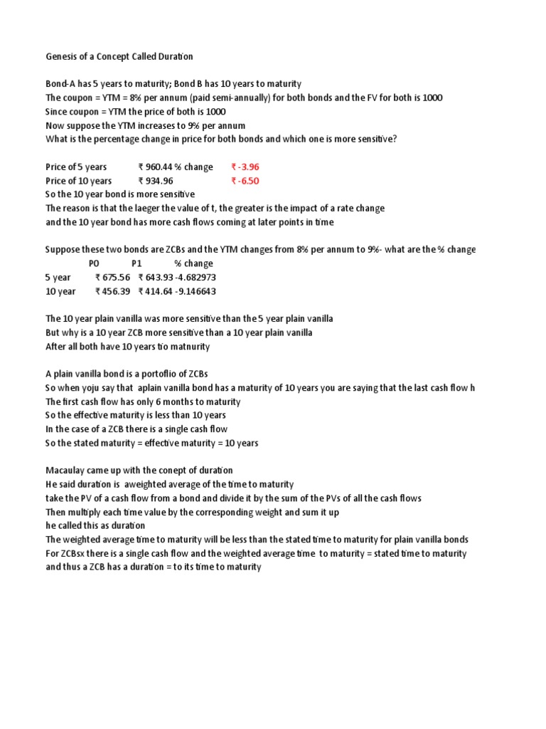 Lec 14 | PDF | Bond Duration | Bonds (Finance)