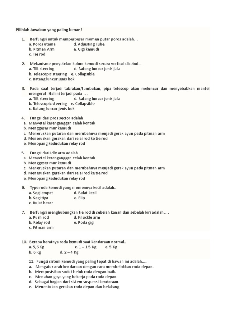 Tugas 1 Xi TKR | PDF