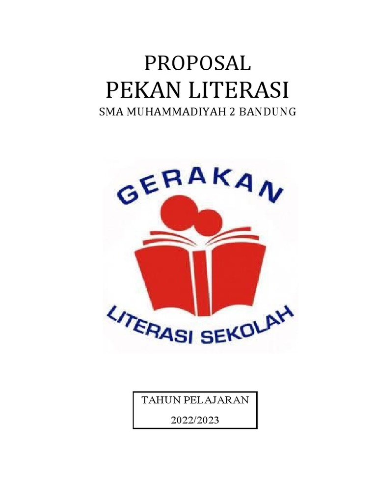Proposal Pekan Literasi SMA 2022/2023 | PDF