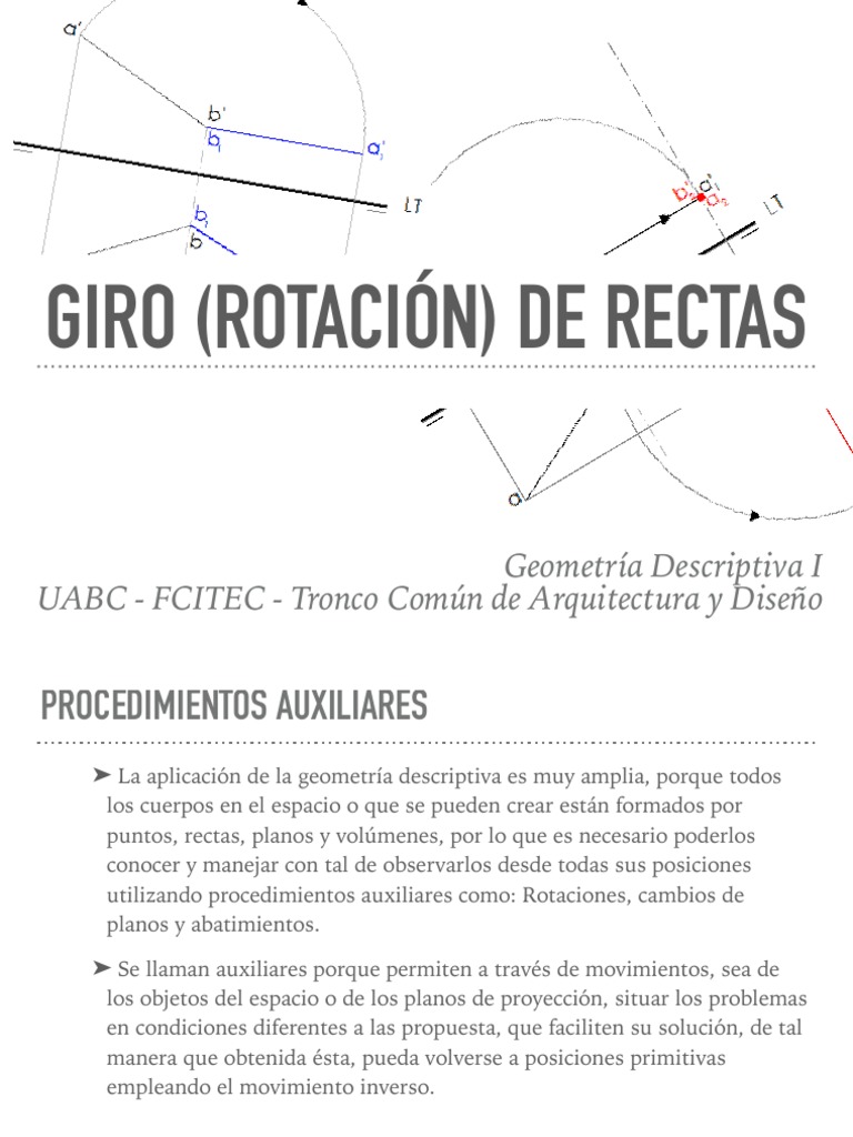 Giro (Rotacion) de Rectas | PDF | Sistema de coordenadas Cartesianas ...