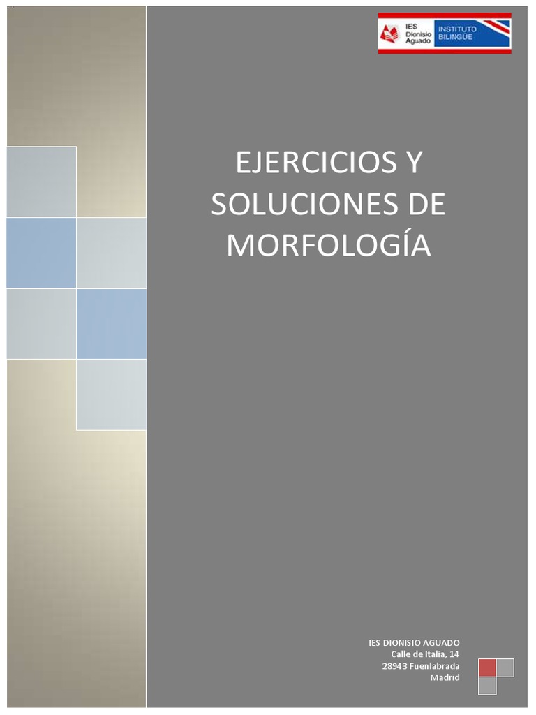 Ejercicios Soluciones Morfologia | PDF