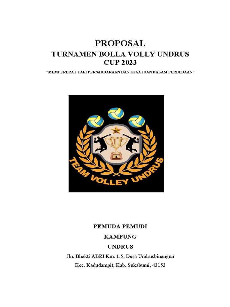 Turnamen Volly Undrus Cup 2023 | PDF
