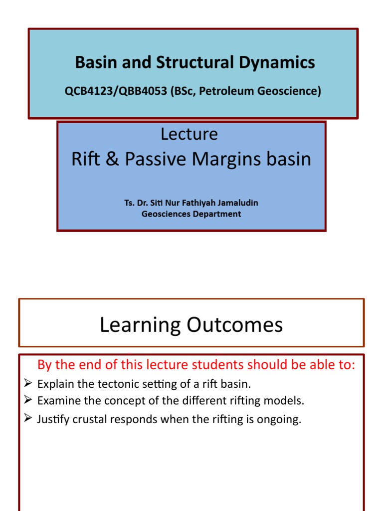 Lecture #6 Rift Basin | PDF | Rift | Sedimentary Basin