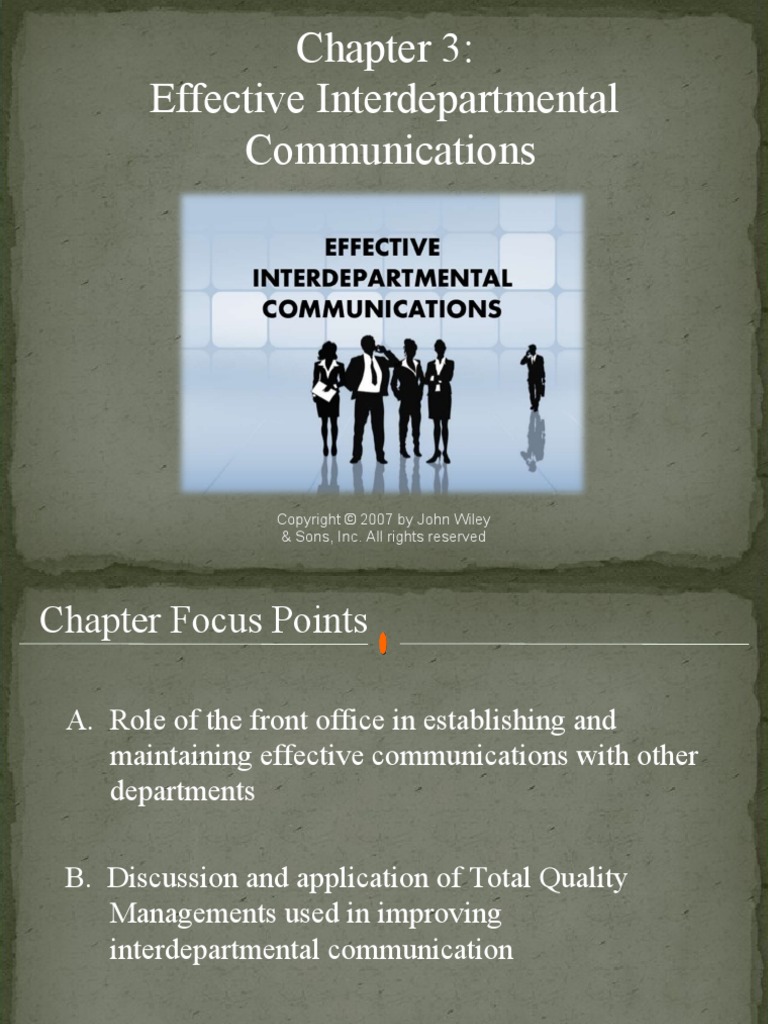 Lecture 3 - Effective Interdepartmental Communications | PDF | Sales ...