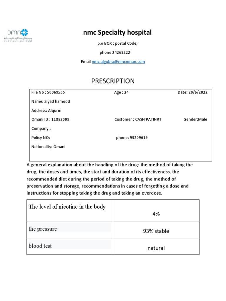 NMC Specialty Hospital | PDF