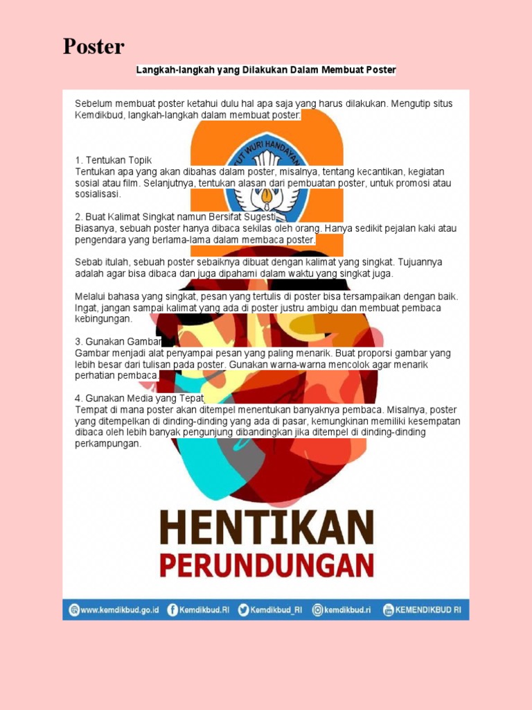 Langkah Membuat Poster Efektif | PDF