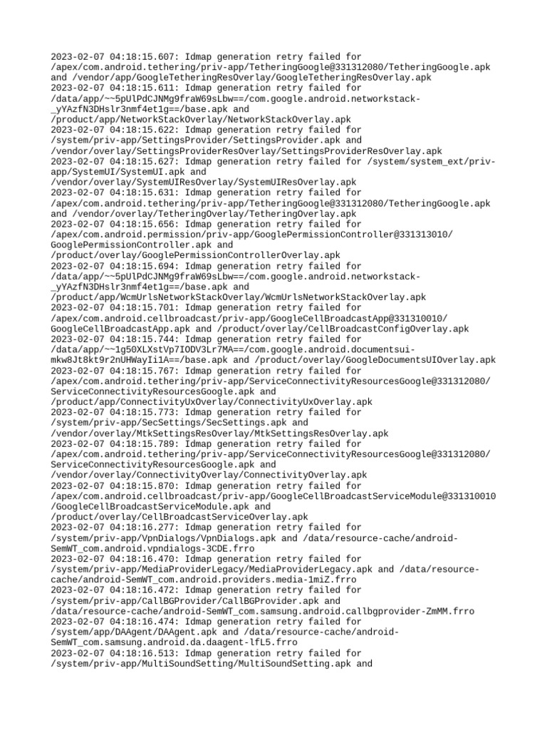 Lom Log | PDF | Android (Operating System) | Android (Robot)