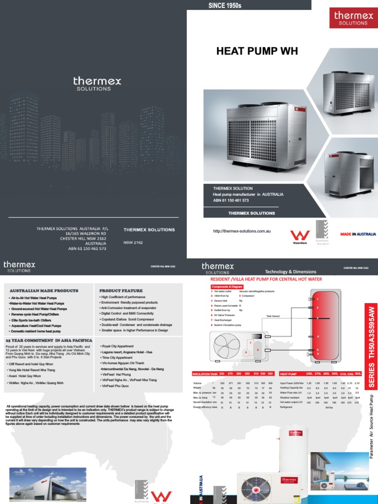 Resident Villa Heat Pump | PDF | Heat Pump | Water Heating