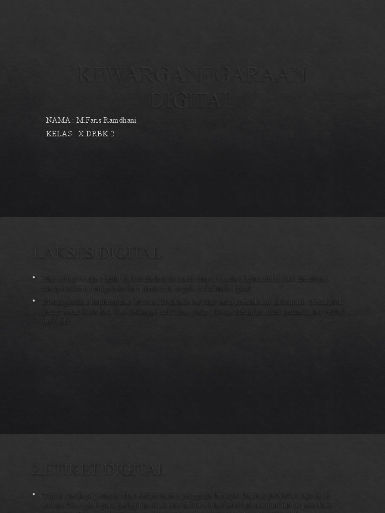 Kewarganegaraan Digital Faris 10 | PDF | Komputer