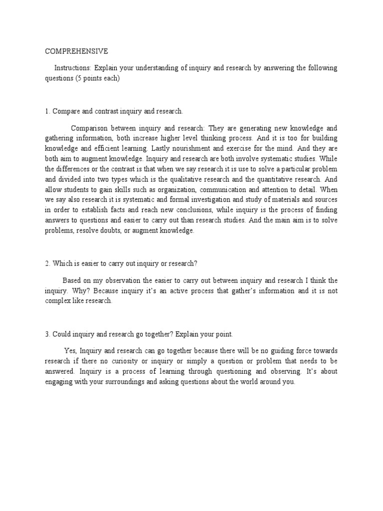 Comprehensive Assignment | PDF