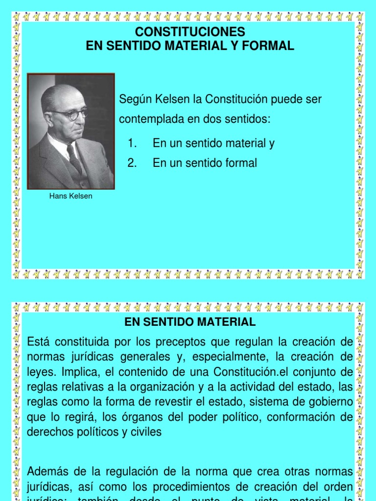 La Constitución en Sentido Material y Formal | PDF