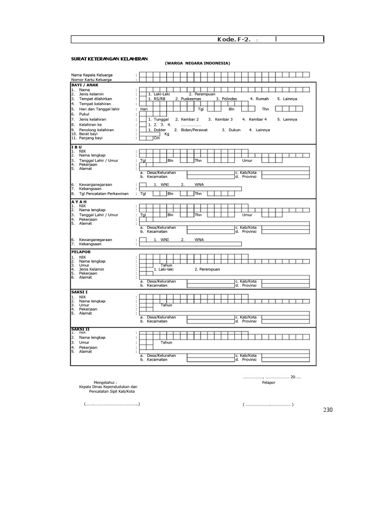 FORMULIR -F2.02- CAPIL | PDF