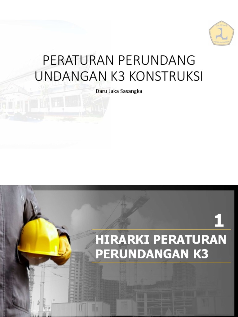 Peraturan Perundangan K3 | PDF