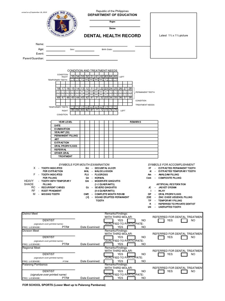 Dental Certificate Form | PDF | Dentist | Dentistry