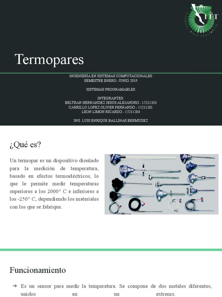 Termopares: Medición y Aplicaciones | PDF