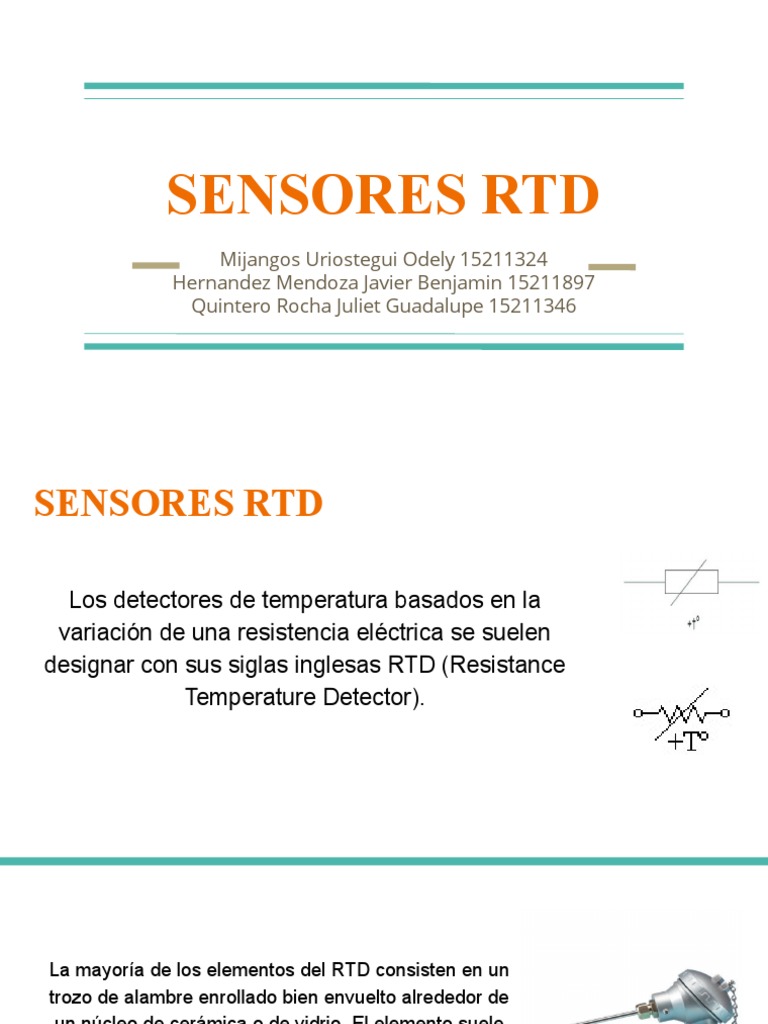 4 - RTD | PDF | Resistor | Ciencia de los Materiales