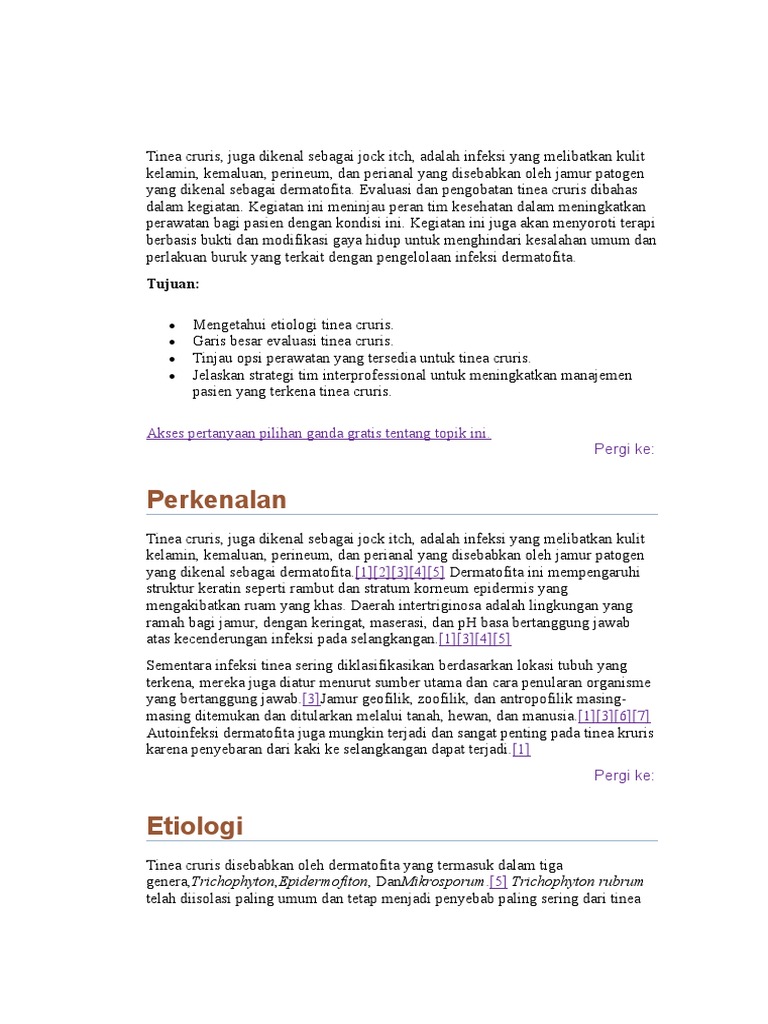 Indo Tinea Cruris Ncbi | PDF