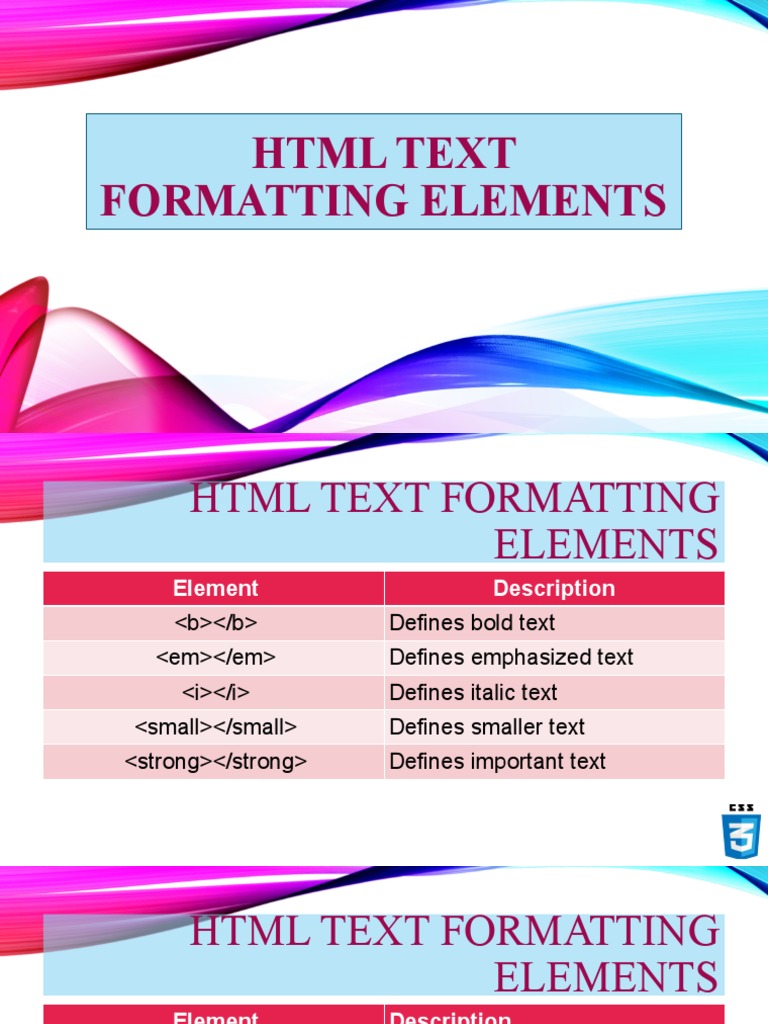 Html Styles Pdf Html Html Element
