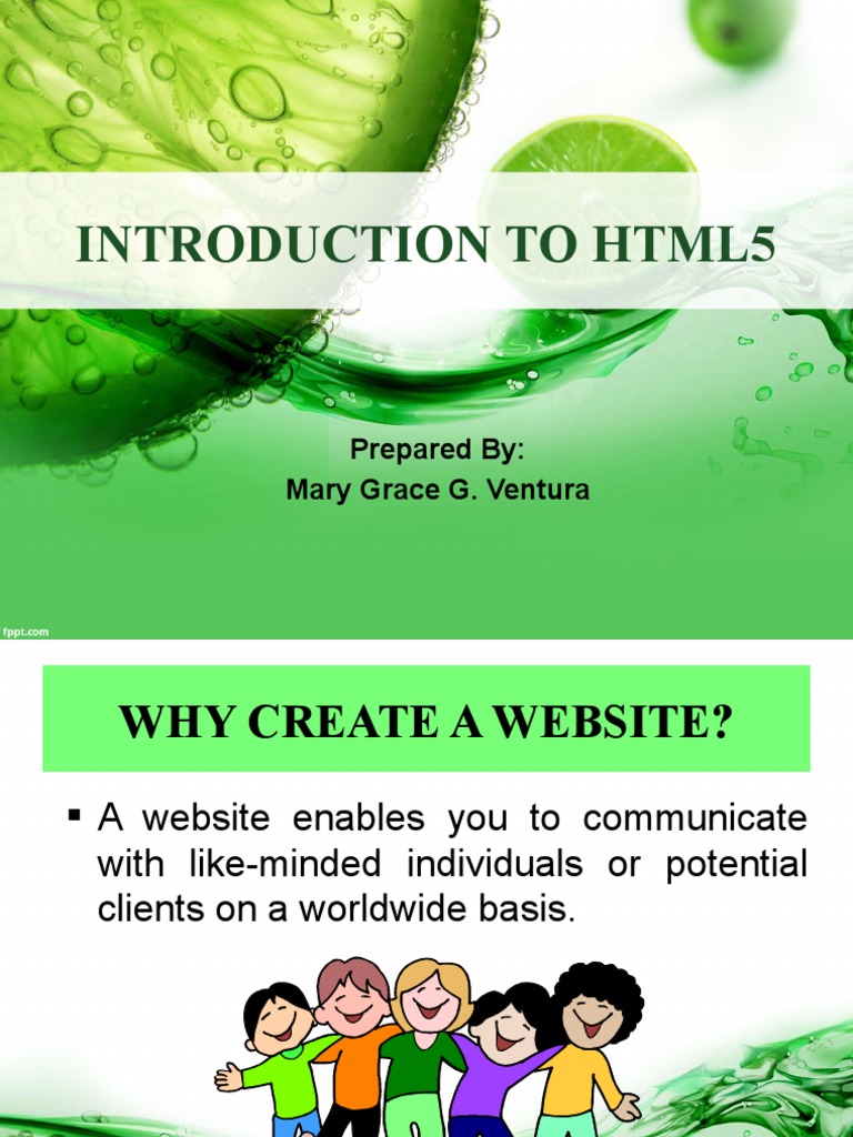 Intro To HTML 5 | PDF | Html | World Wide Web