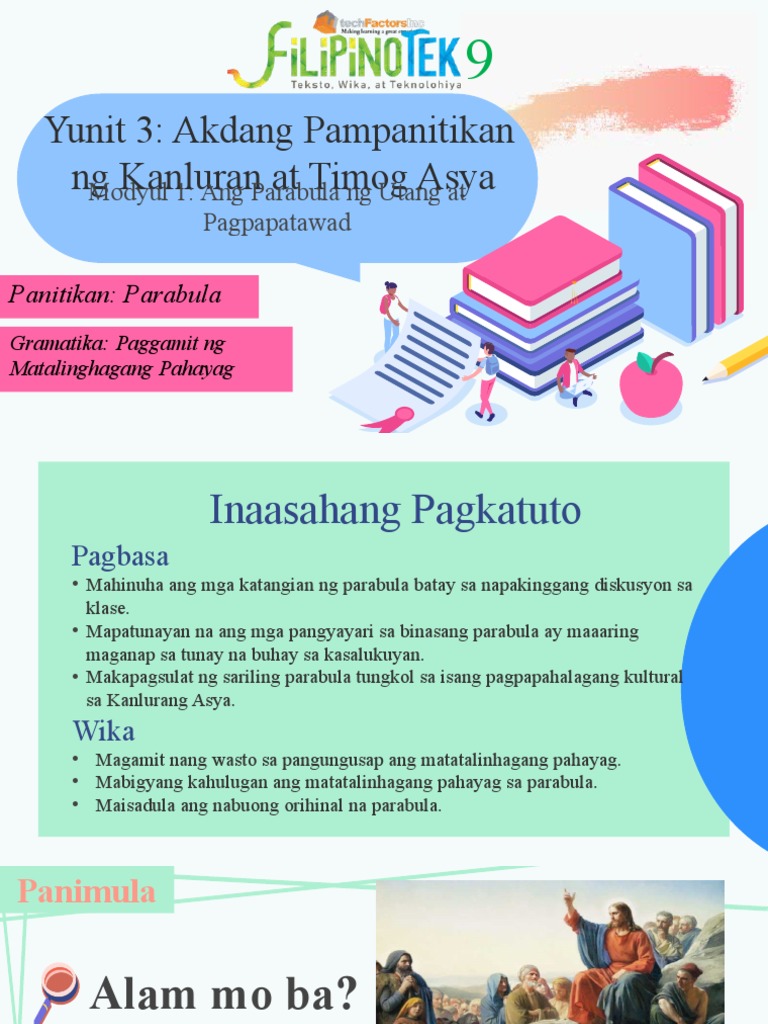FilipinoTek 9 Yunit 3-Aralin 1 | PDF