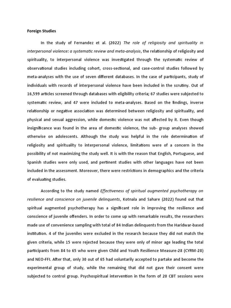 Spirituality RRL | PDF | Juvenile Delinquency | Survey Methodology Spirituality RRL | PDF | Juvenile Delinquency | Survey Methodology