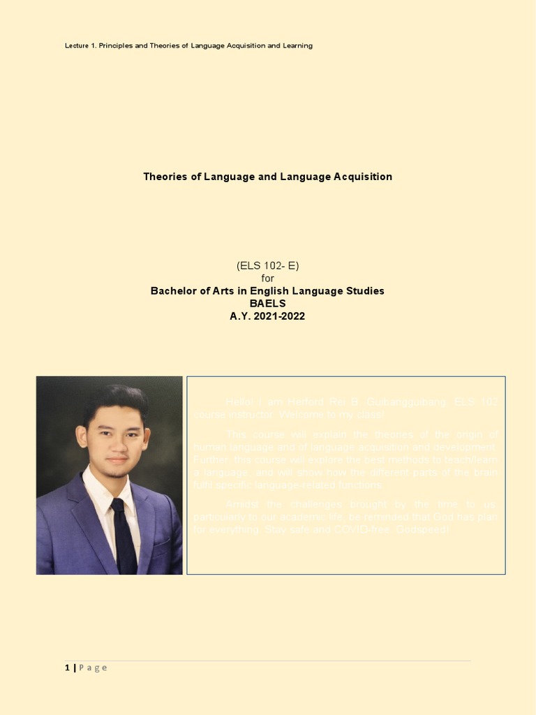 Theories of Human Language Origin | PDF | Gesture | Language Acquisition