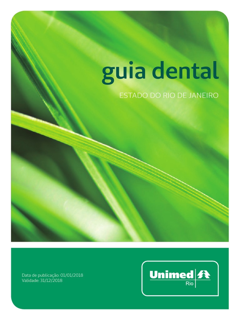 Guia Unimed Dental 2018 | PDF | Odontologia | Dente