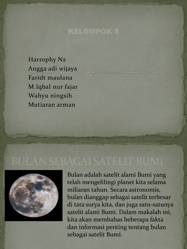 Fakta Menarik tentang Bulan sebagai Satelit | PDF | Perjalanan | Sains ...