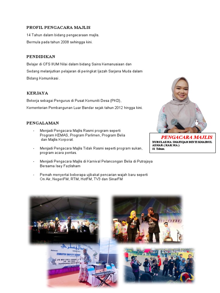 CONTOH PROFIL PENGACARA MAJLIS | PDF