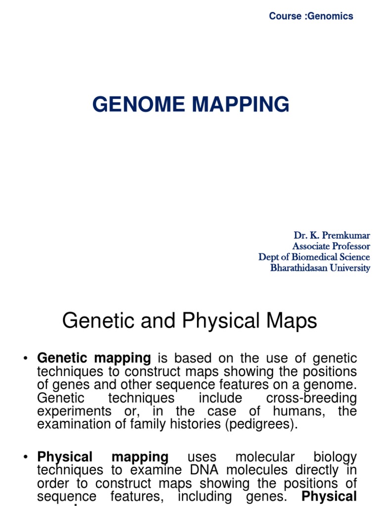 Genome Mapping | PDF | Single Nucleotide Polymorphism | Fluorescence In ...