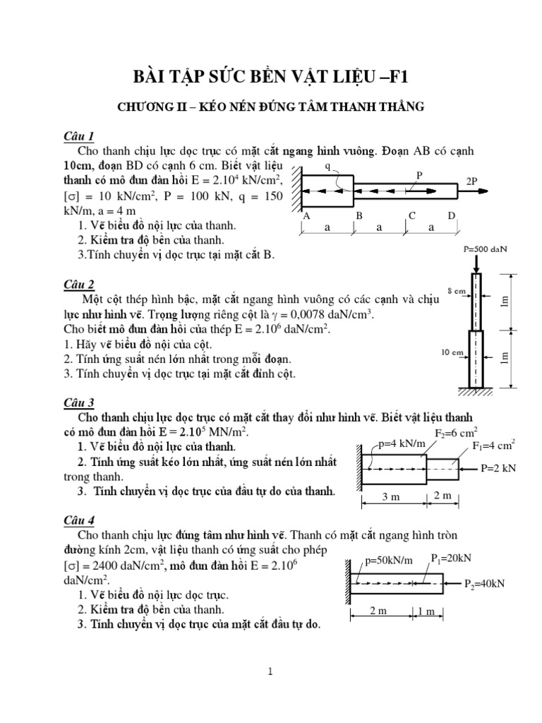 BÀI TẬP SBVL -F1 | PDF