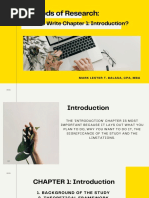 Practical Research - 2 (Parts of The Chapter) | PDF