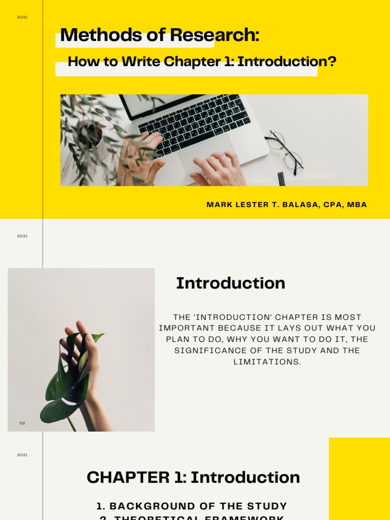 How To Write Chapter 1 | PDF | Hypothesis | Theory