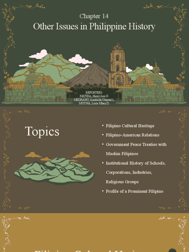 CHAPTER 14 - Other Issues in Philippine History | PDF | Government ...