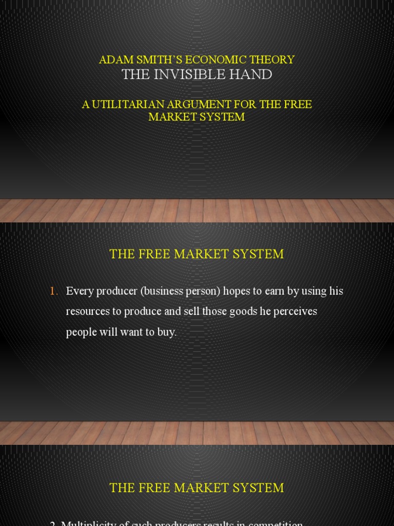 Adam Smith's Economic Theory | PDF