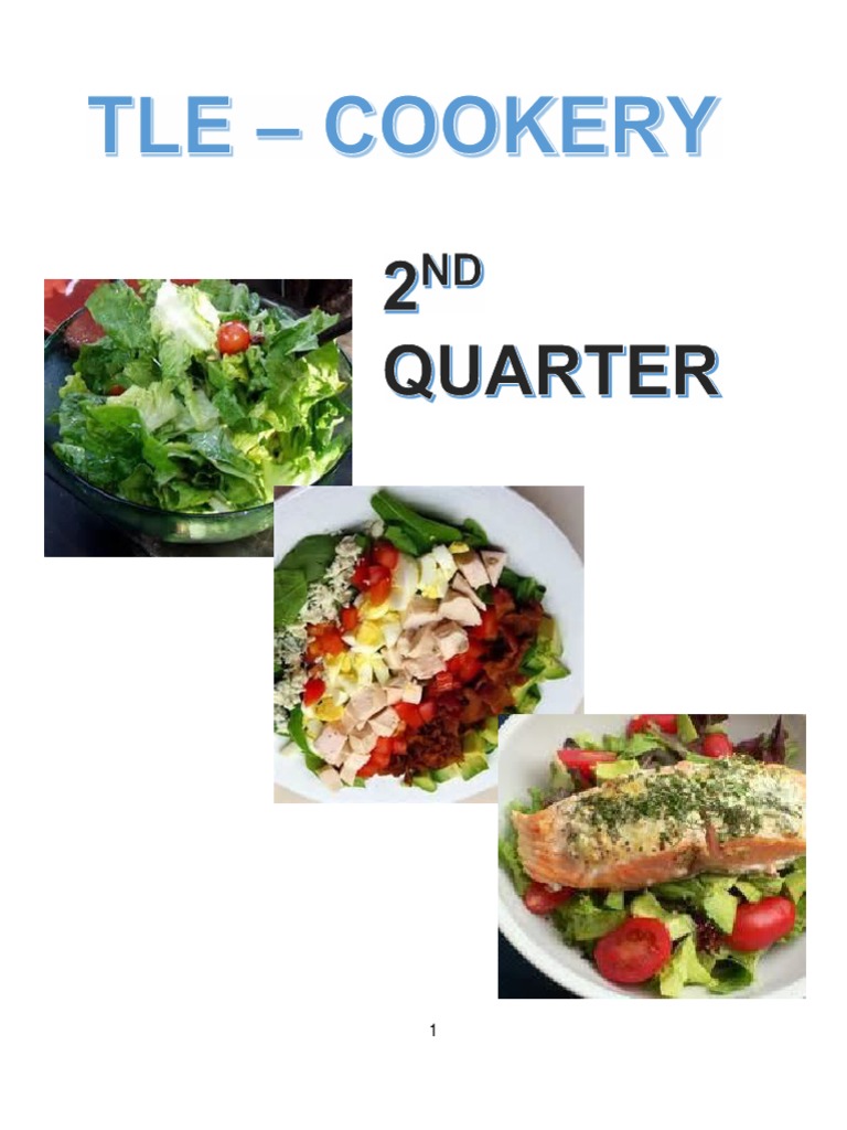MELC Based TLE COOKERY 2ND QUARTER MODULE | PDF | Salad | Coleslaw
