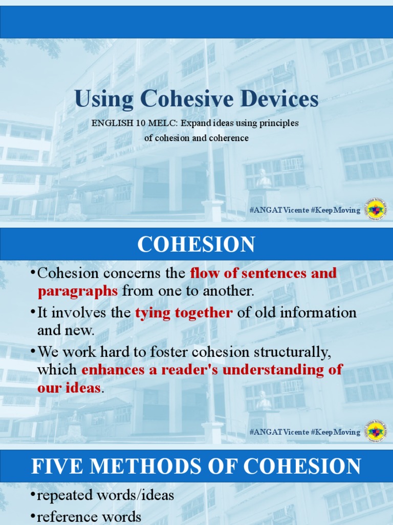 Cohesive Devices - 1 | PDF | Human Communication | Syntax