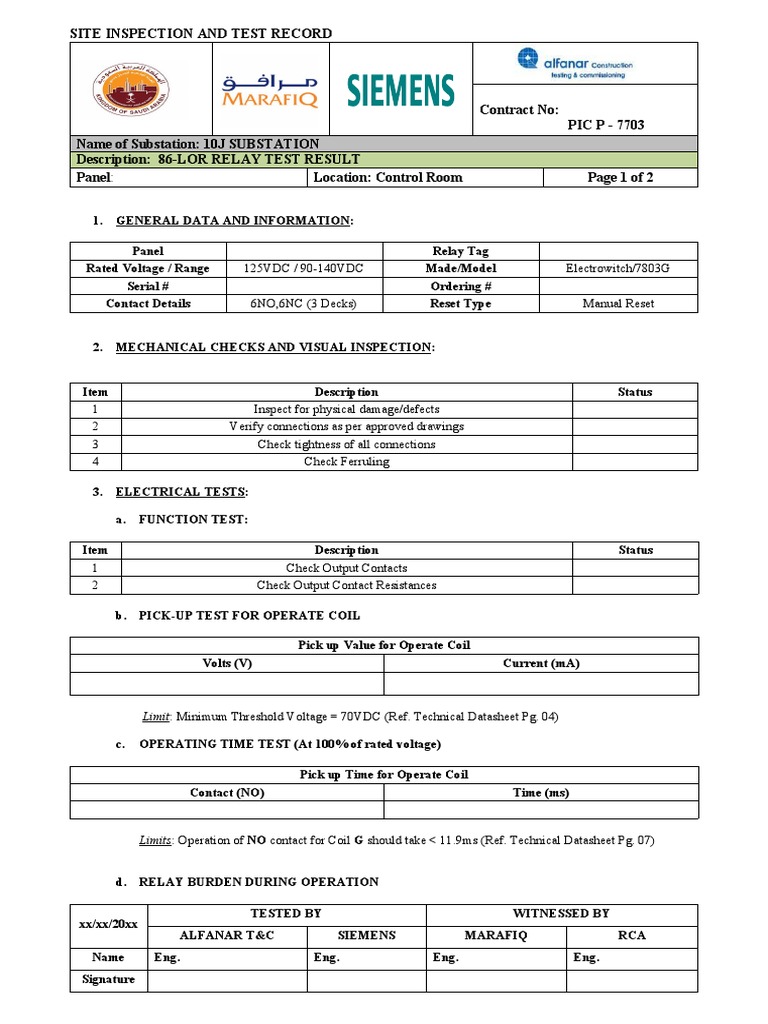 LOR Electroswitch | PDF | Relay | Physical Quantities