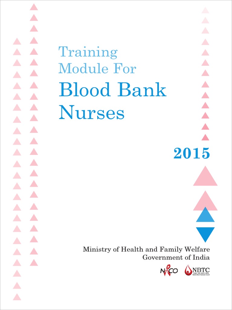 3 - Training Module For Blood Bank Nurses - Split - 1 | PDF | Blood ...