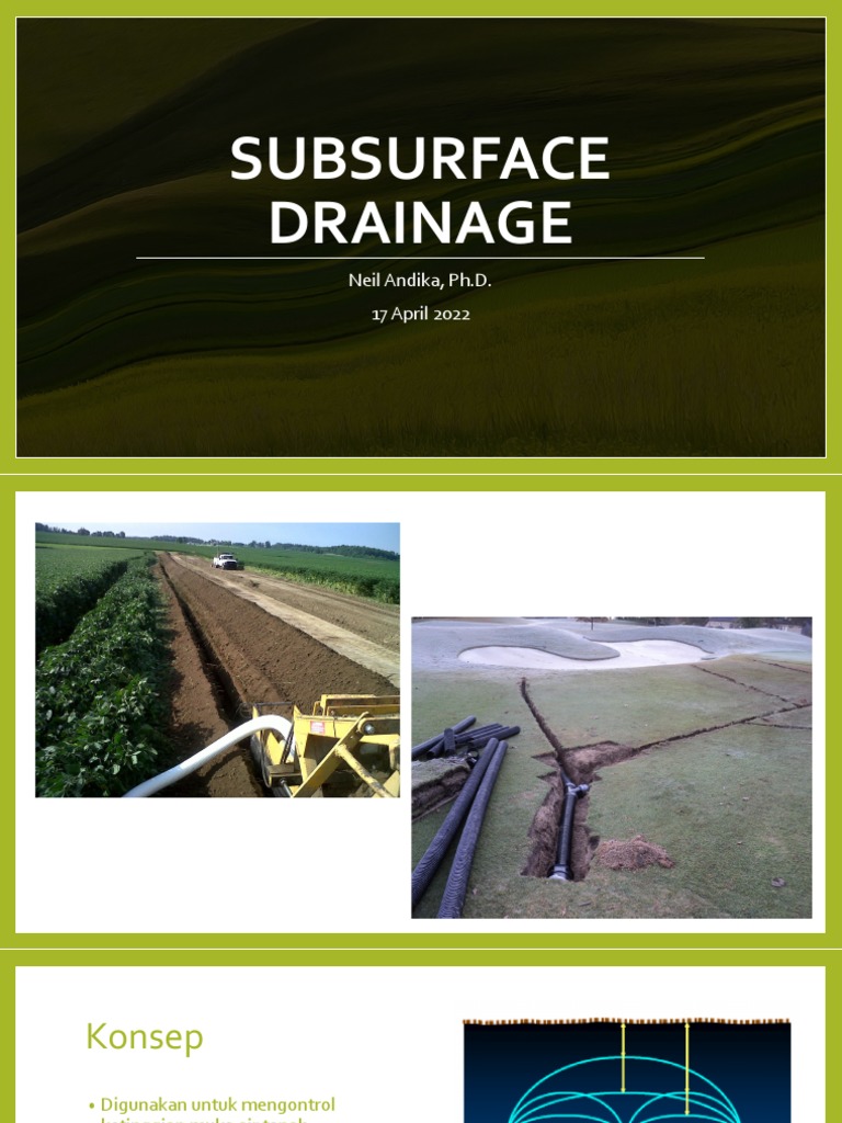 Subsurface Drainage | PDF