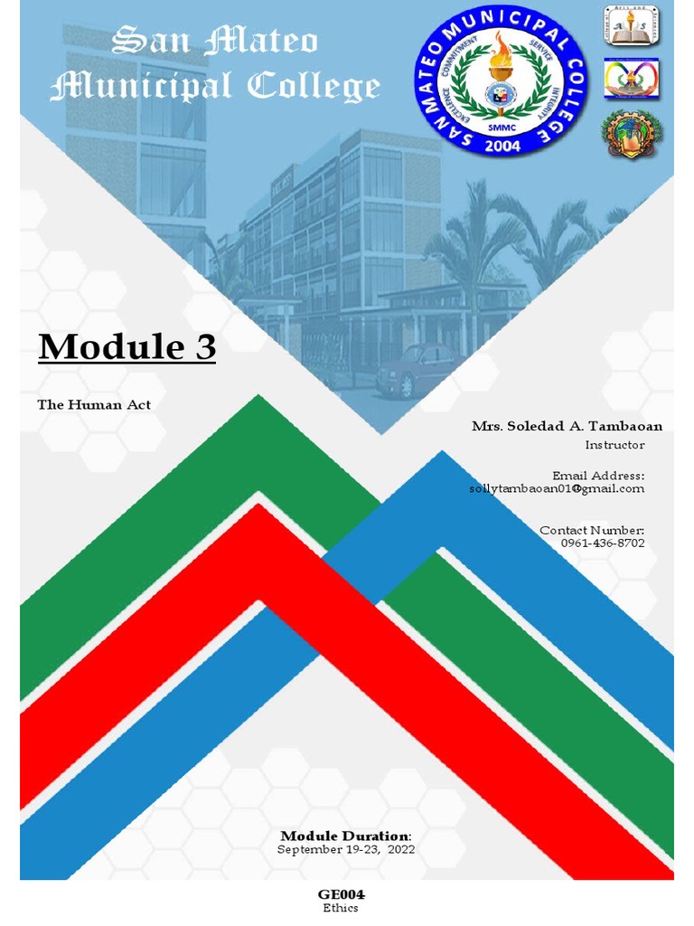 Module 3 - The Human Act | PDF | Intention | Morality
