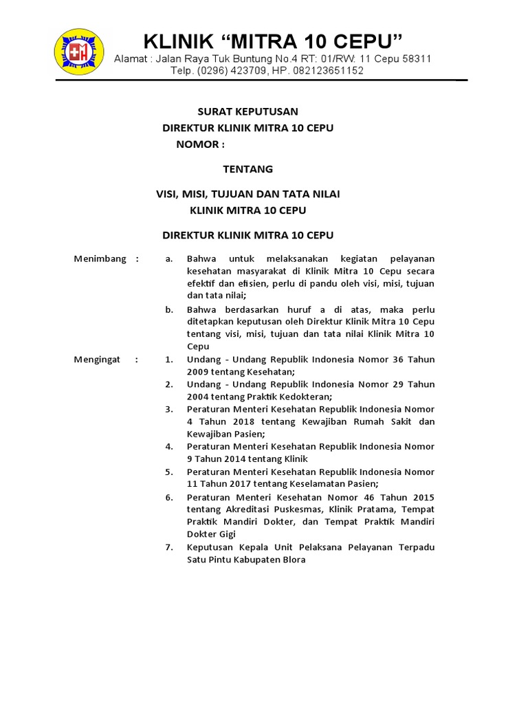 Surat Keputusan | PDF