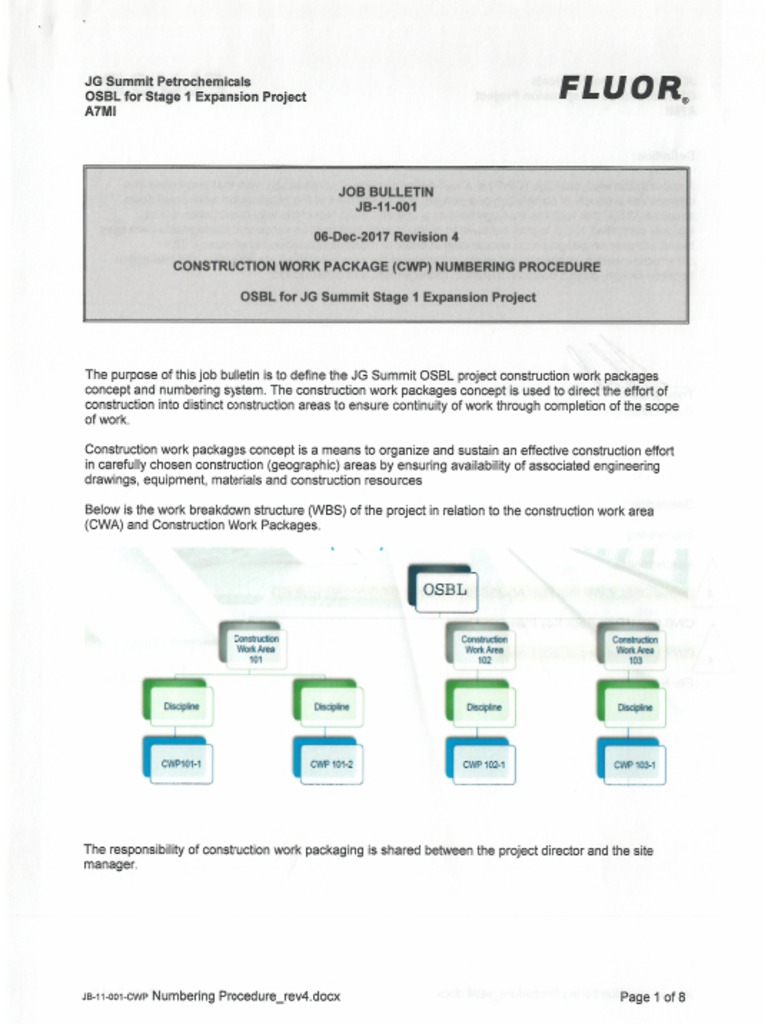 Appendix 3-4 JB-11-001 CWP Numbering Procedure - Rev4 | PDF | Building ...