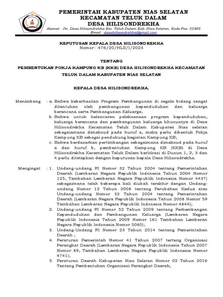 SK Kampung KB 2023 | PDF