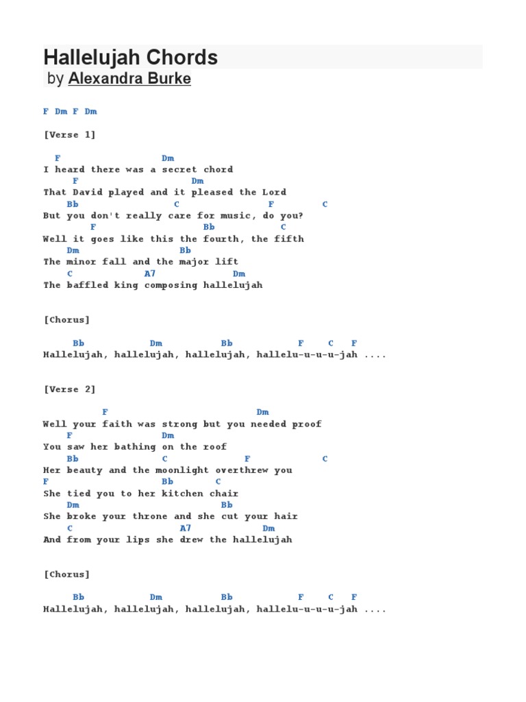 Analysis of the lyrics and chord progression of Leonard Cohen's ...
