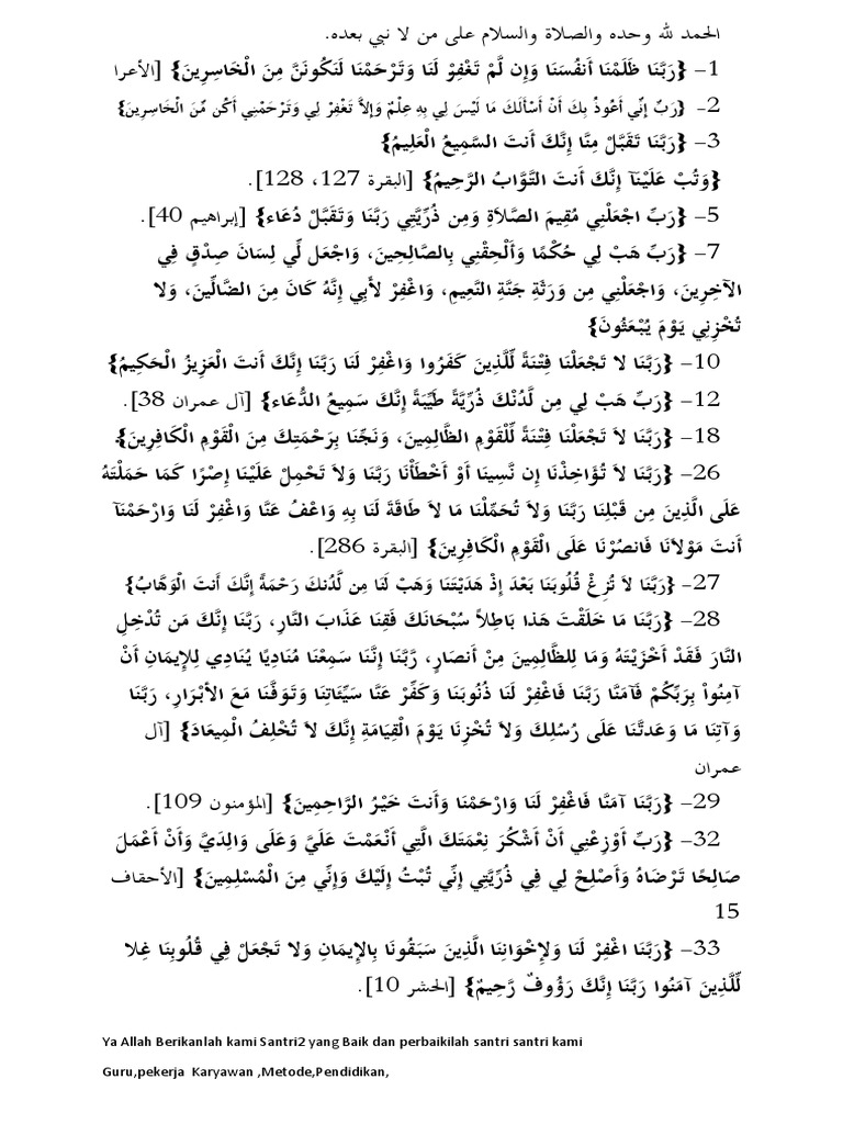 Contoh Doa Dalam Acara | PDF