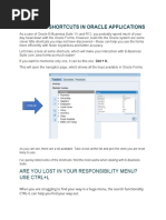 Oracle Keyboard Shortcut | PDF